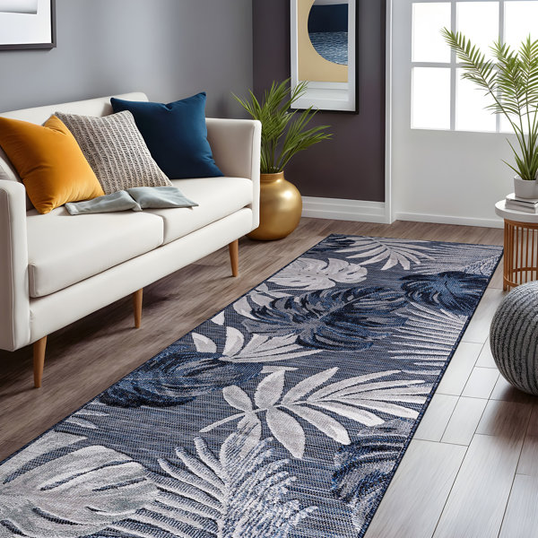Lark Manor Tapis bleu marine intérieur / extérieur et Commentaires - Wayfair Canada